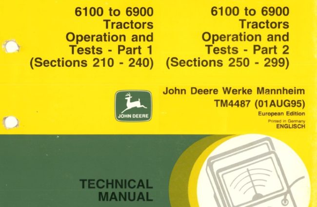 John Deere 6100 , 6200 , 6300 , 6400 , 6506 , 6600 , 6800 , 6900 ...