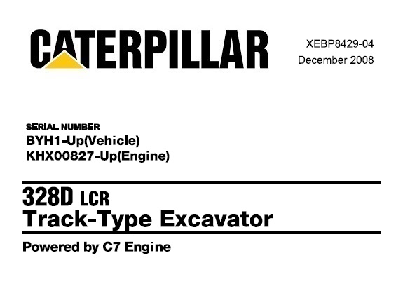 Caterpillar Cat 328D LCR Track Type Excavator Parts Manual (BYH) Caterpillar Cat 328D LCR Track Type Excavator Parts Manual (BYH)