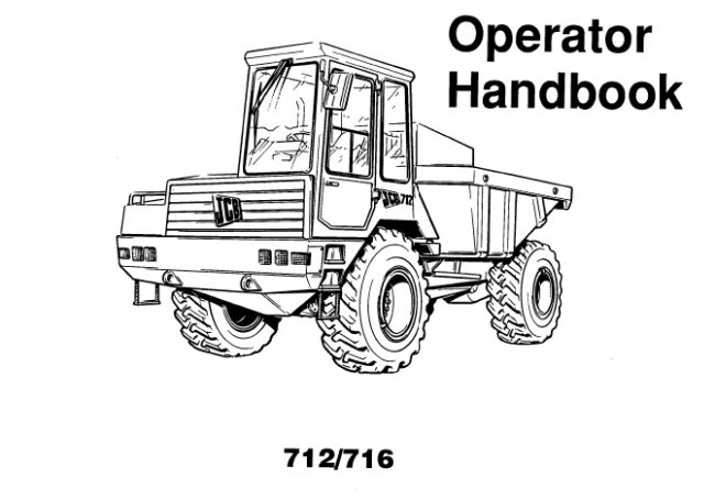 JCB 712, 716 (700 Series) Articulated Dump Truck Operator’s Manual