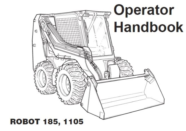 JCB Robot 185, 185H, 185F, 1105, 1105HF Skid Steer Loader Operator’s Manual