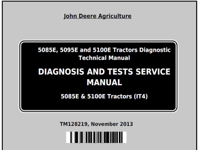 John Deere 5085E, 5095E and 5100E Tractors Diagnostic and Tests ...