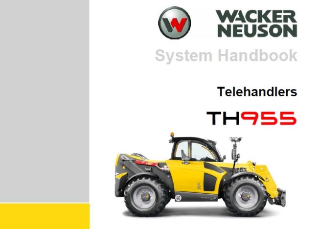 Wacker Neuson TH955 Telehandlers System manual