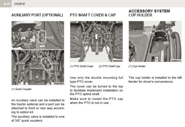 Kioti CS2610 Tractor Operator’s Manual