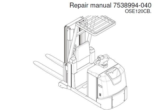 Toyota OSE120CB Forklift Service Repair Manual