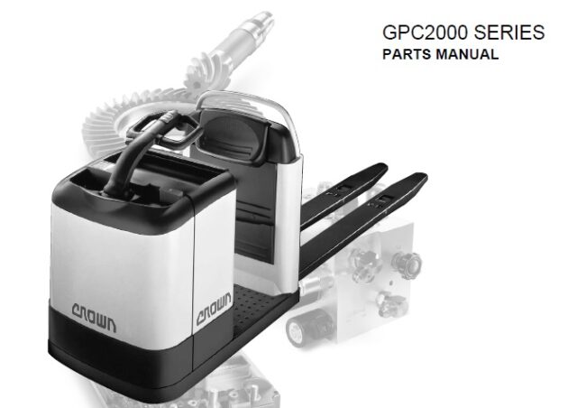 Crown GPC2000 Series Forklift Parts Manual
