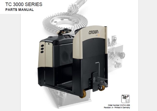 Crown TC3000 Series Forklift Parts Manual