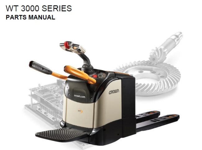 Crown WT3000 Series Forklift Parts Manual