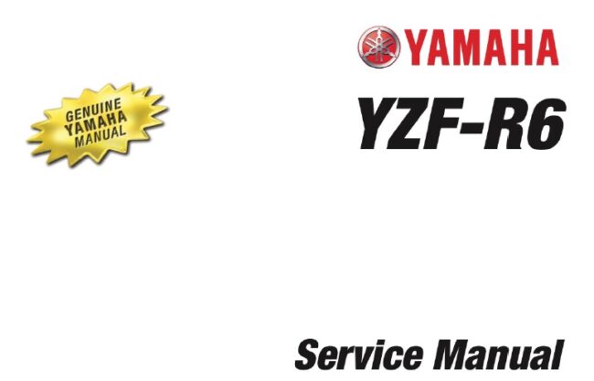 2017 Yamaha YZF-R6 Service Repair Manual