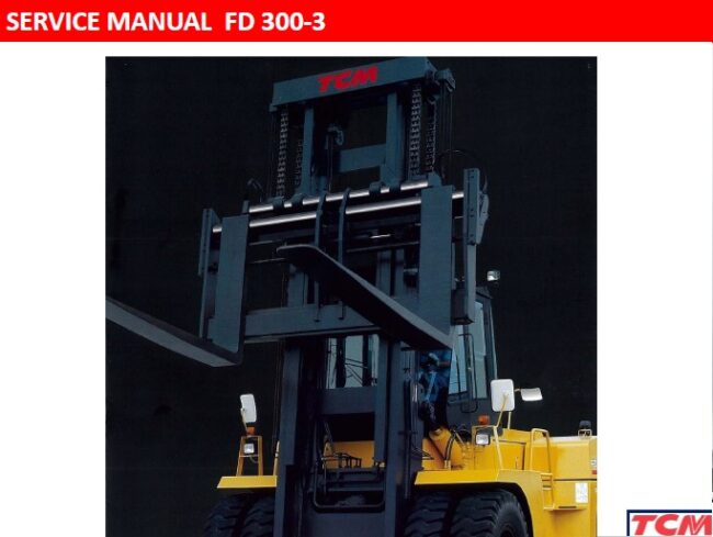 TCM FD300-3 Forklift Service Repair Manual – Service Repair Manual
