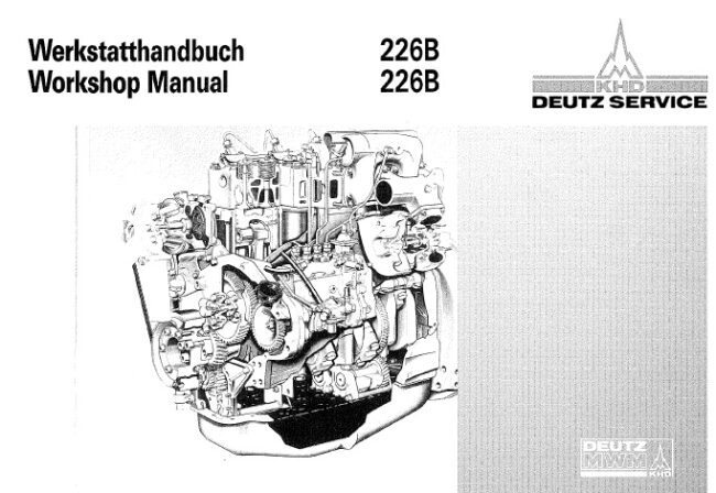 Deutz 226B Engine Workshop Service Manual